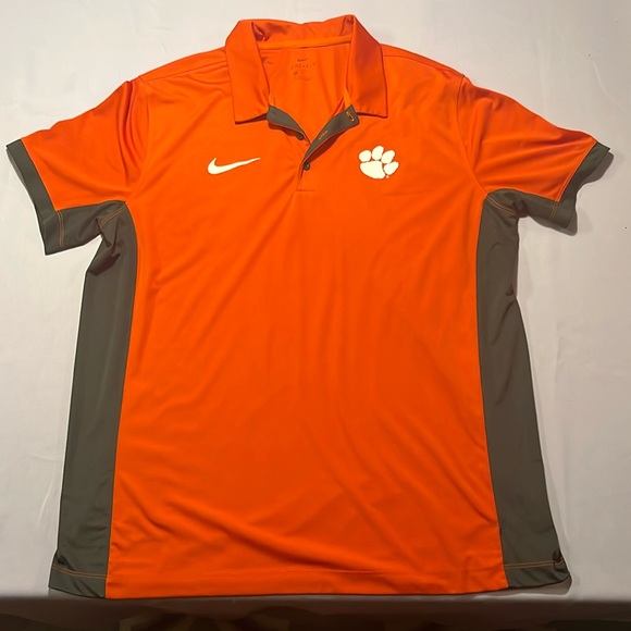 Nike | Shirts | Clemson Nike Dry Fit Polo | Poshmark